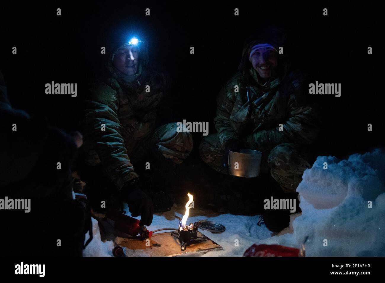 U.S. Air Force Airman 1st Class Christopher Leavitt, left, and Staff ...