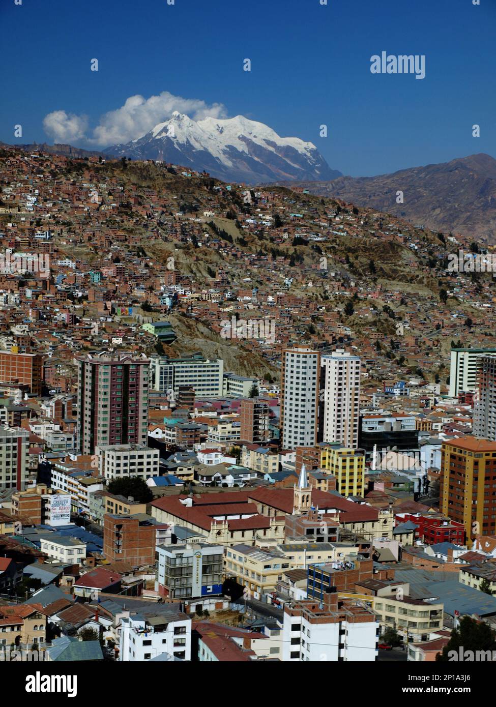 Volcano illimani hi-res stock photography and images - Alamy