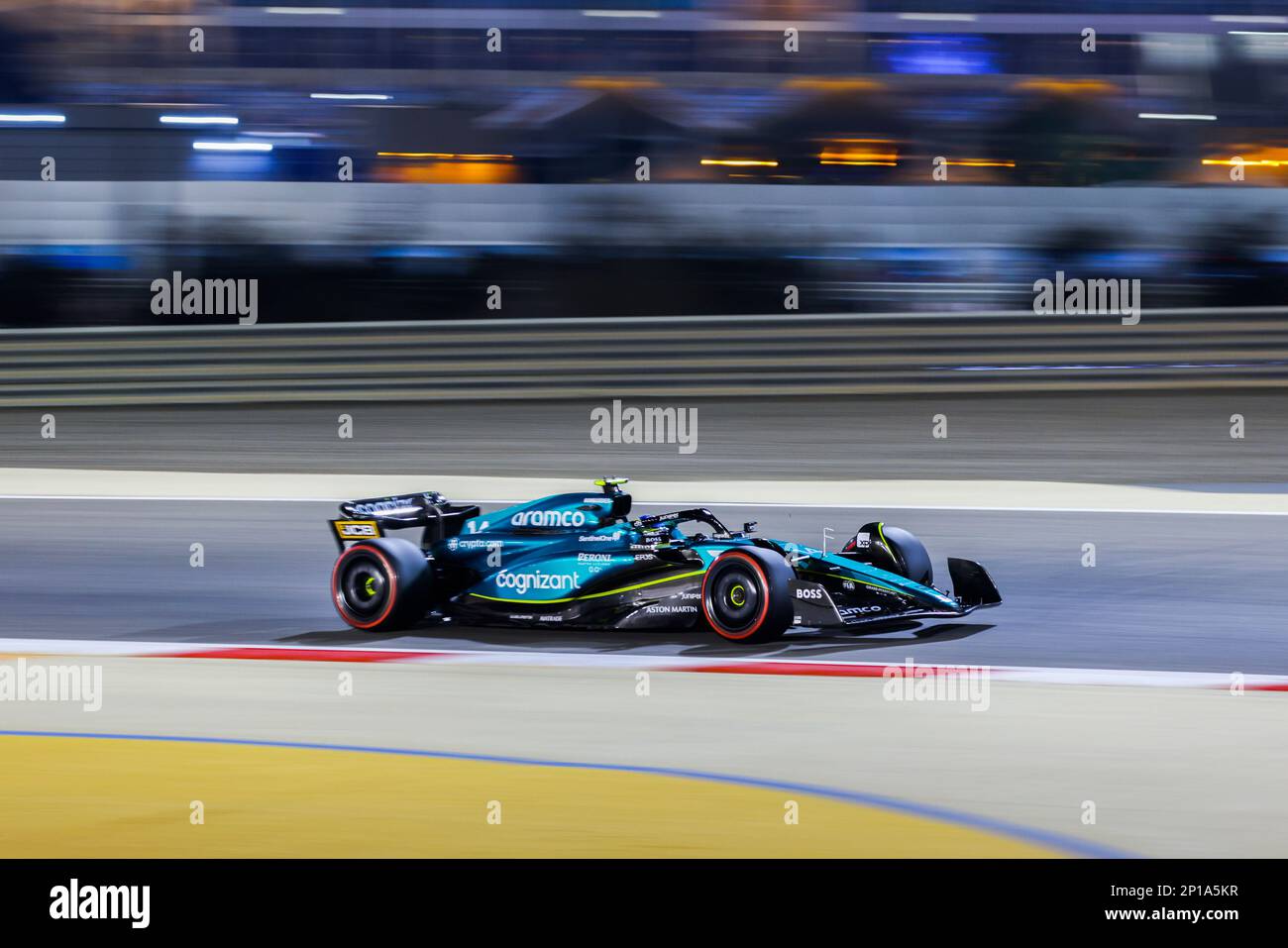 Sakhir, Bahrain. 3rd Mar, 2023. Fernando Alonso of Aston Martin during ...