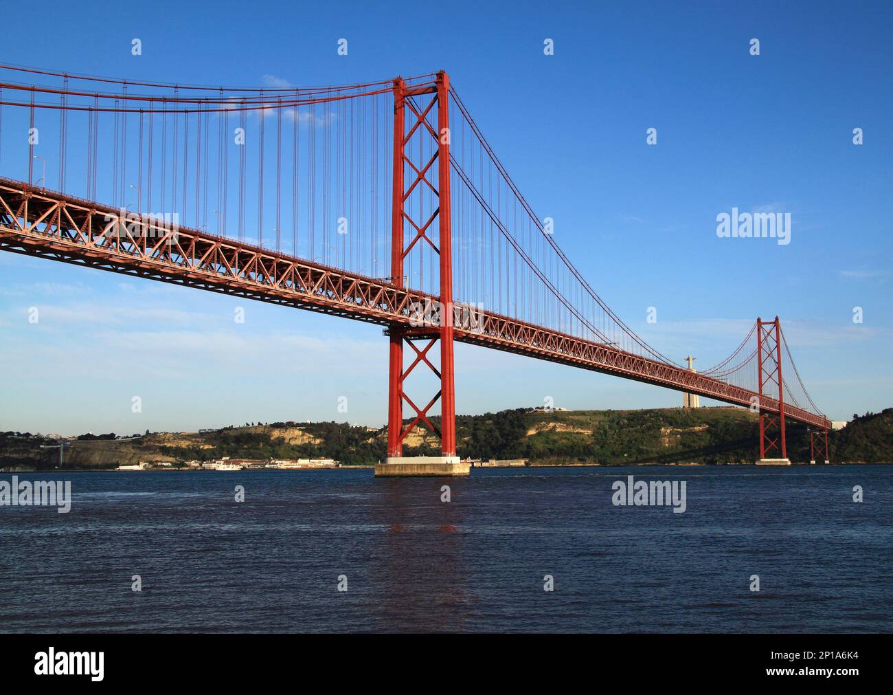 Portugal Lisbon, Tagus River - Rio Tejo and the famous 25th of April ...