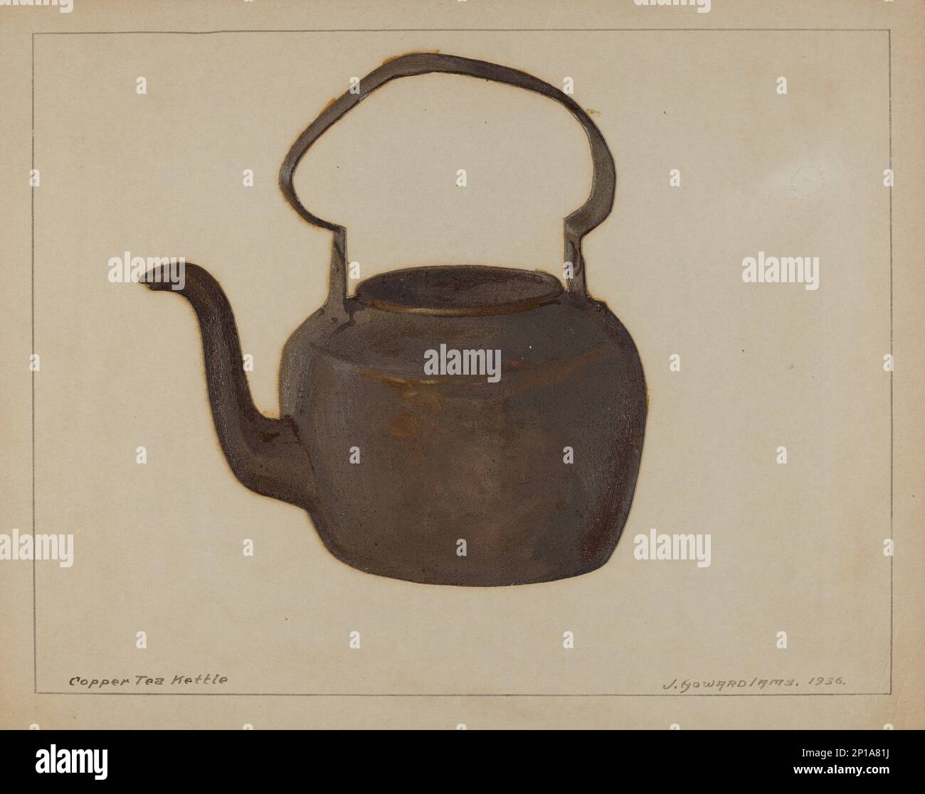 Copper Tea Kettle, c. 1936 Stock Photo - Alamy