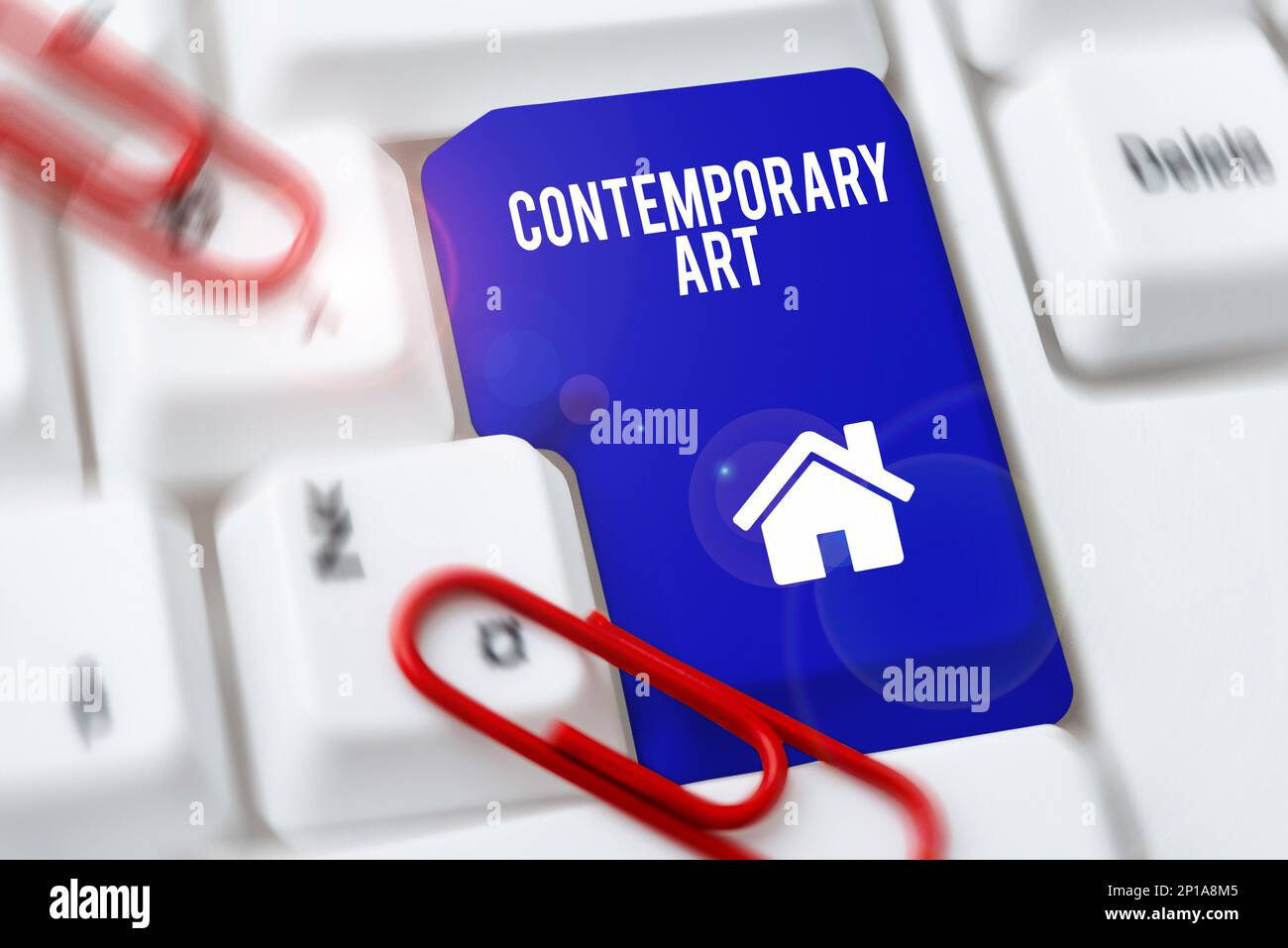 Handwriting text Contemporary Art. Concept meaning made today by living ...