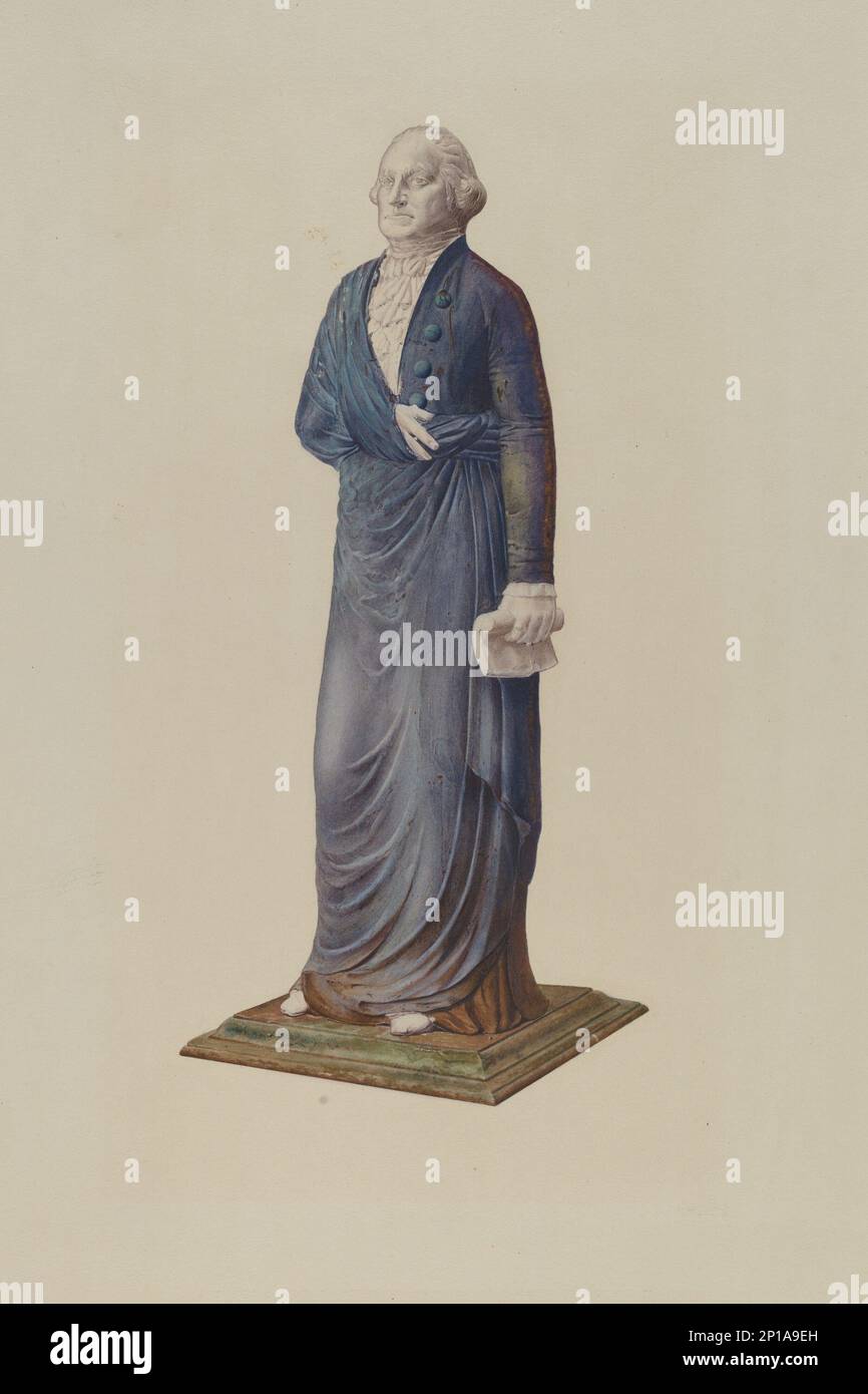 Garden Figure - George Washington, c. 1940 Stock Photo - Alamy