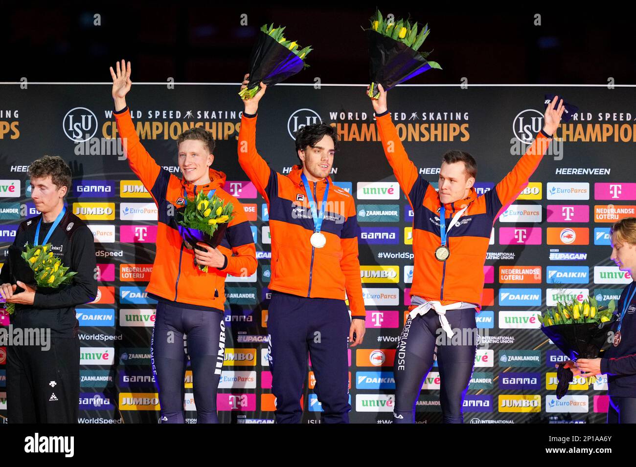 HEERENVEEN, NETHERLANDS - MARCH 3: Patrick Roest of Netherlands, Beau ...