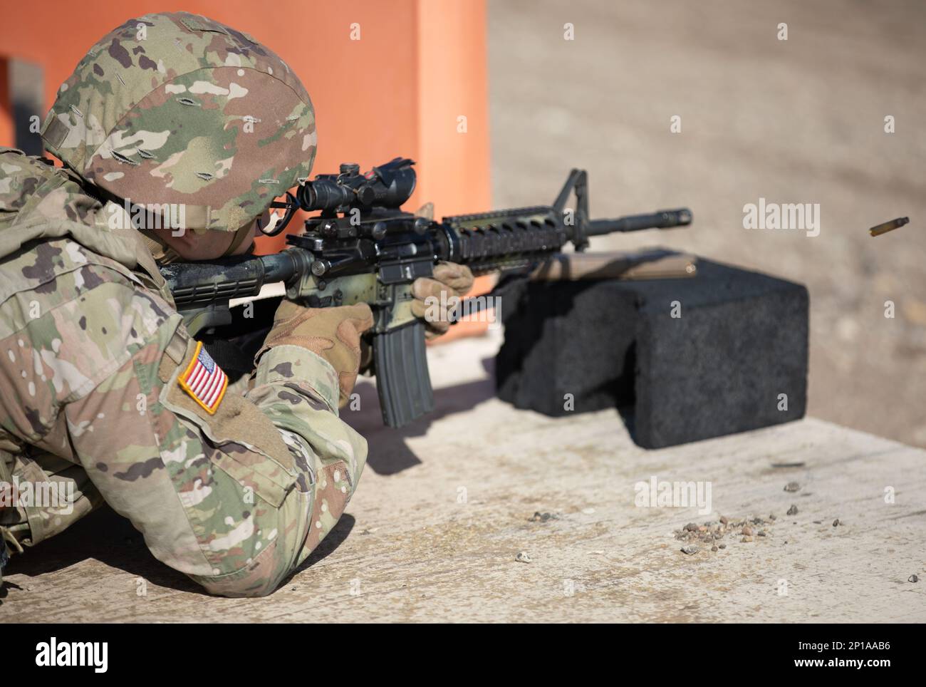U.S. Army Spc. Dean D. Lopez, an explosive ordnance disposal specialist ...