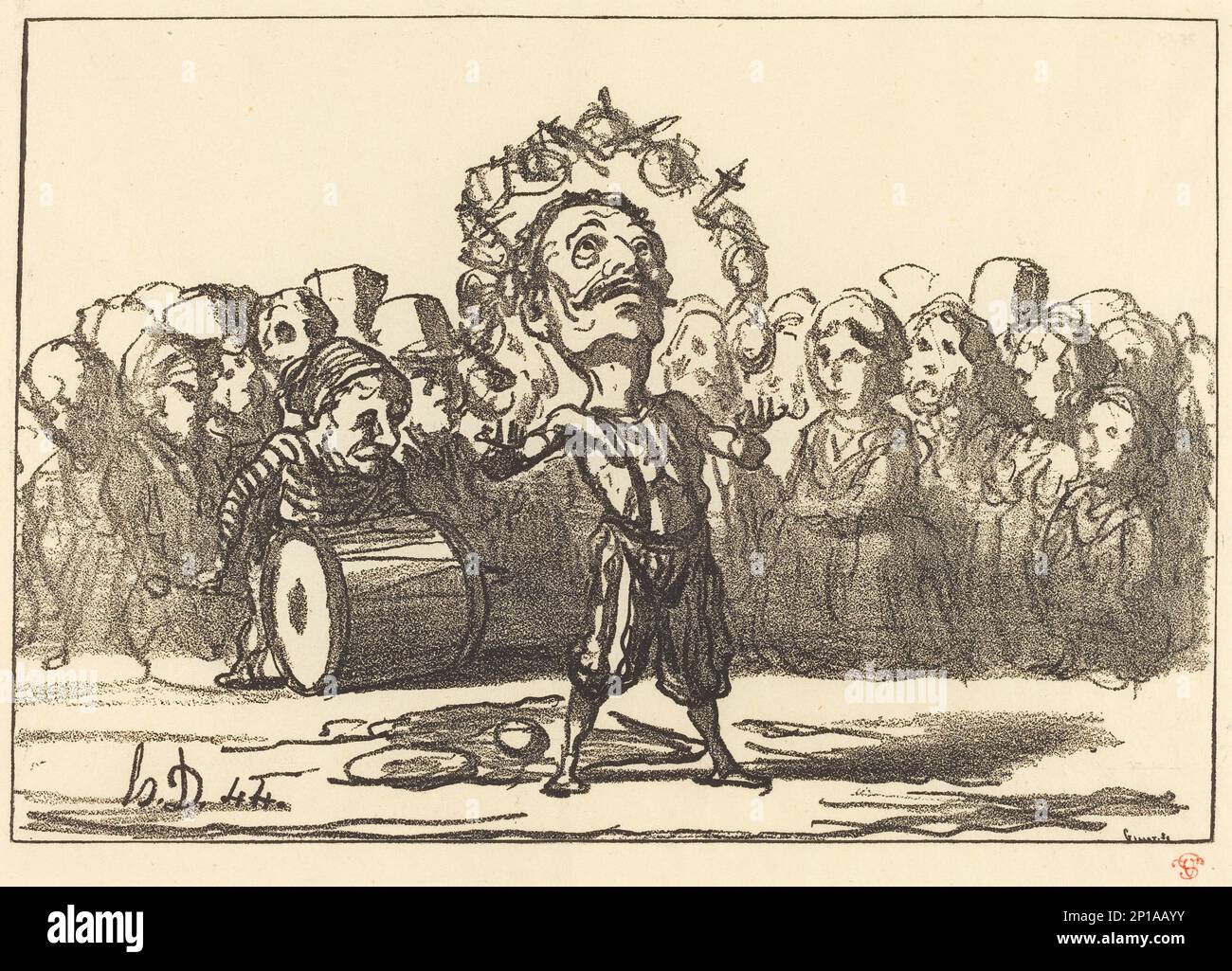Les saltimbanques, 1880.The acrobats Stock Photo - Alamy