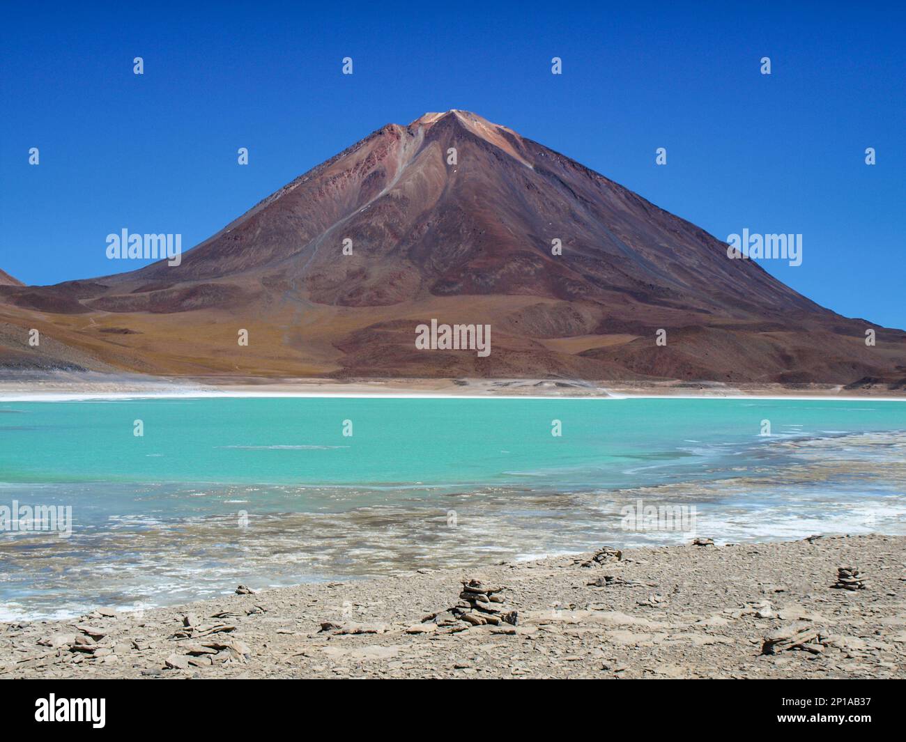 Volcano on the border between Chile and Bolivia Stock Photo - Alamy
