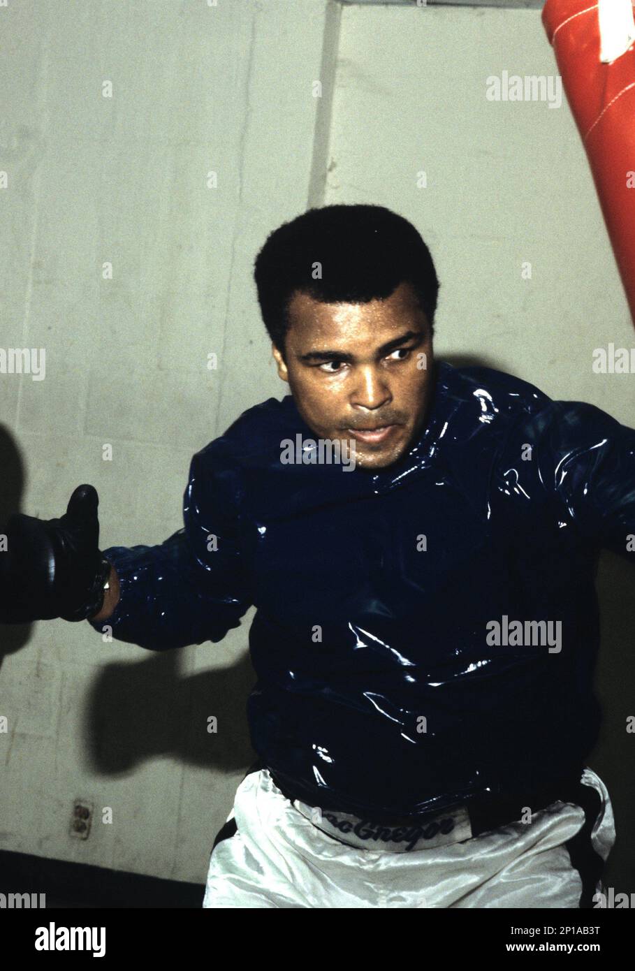 Boxer Muhammad Ali works out at the Fifth Street Gym in 1982 on Miami ...