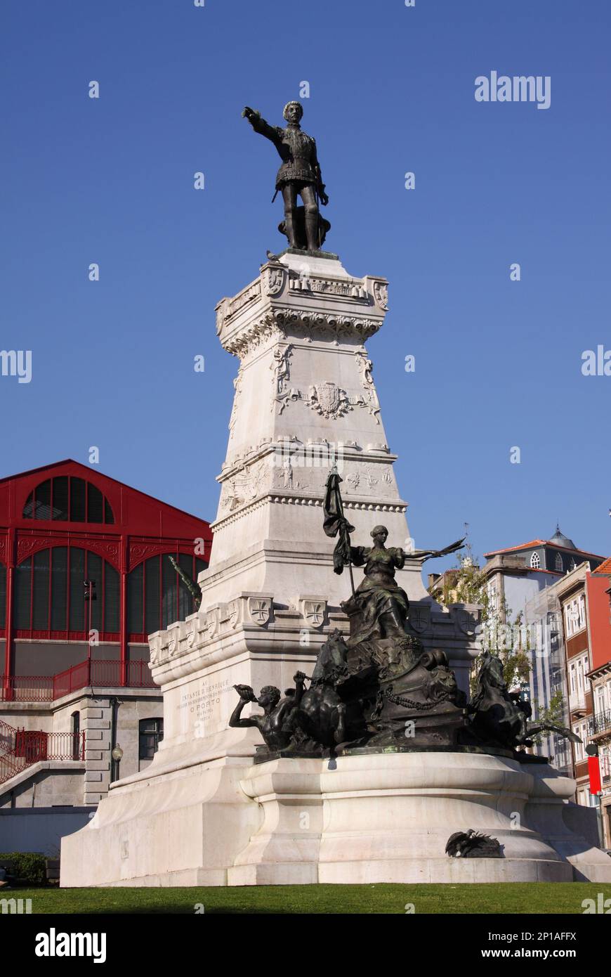 Portugal, Douro region, Porto historical center - a monument to Prince ...