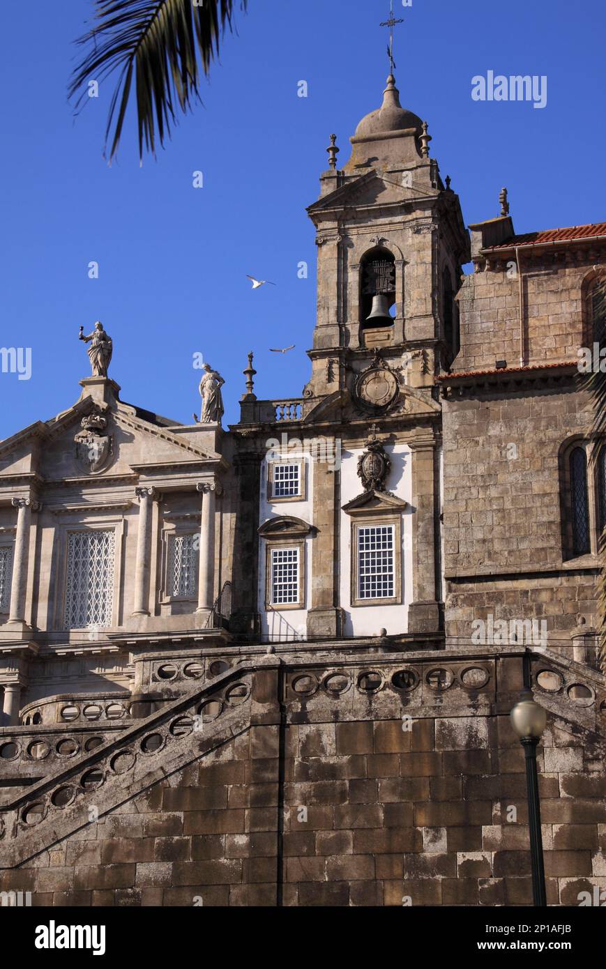 Portugal, Douro region, Porto. Historical center. Beautiful baroque ...