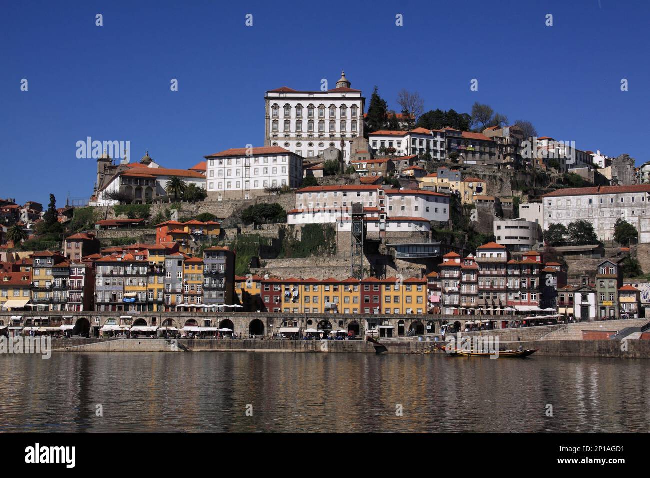 Portugal, Douro Region, Porto Panoramic view of the city and the Douro ...