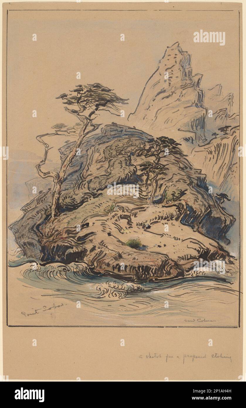 Point lobos drawing hi-res stock photography and images - Alamy