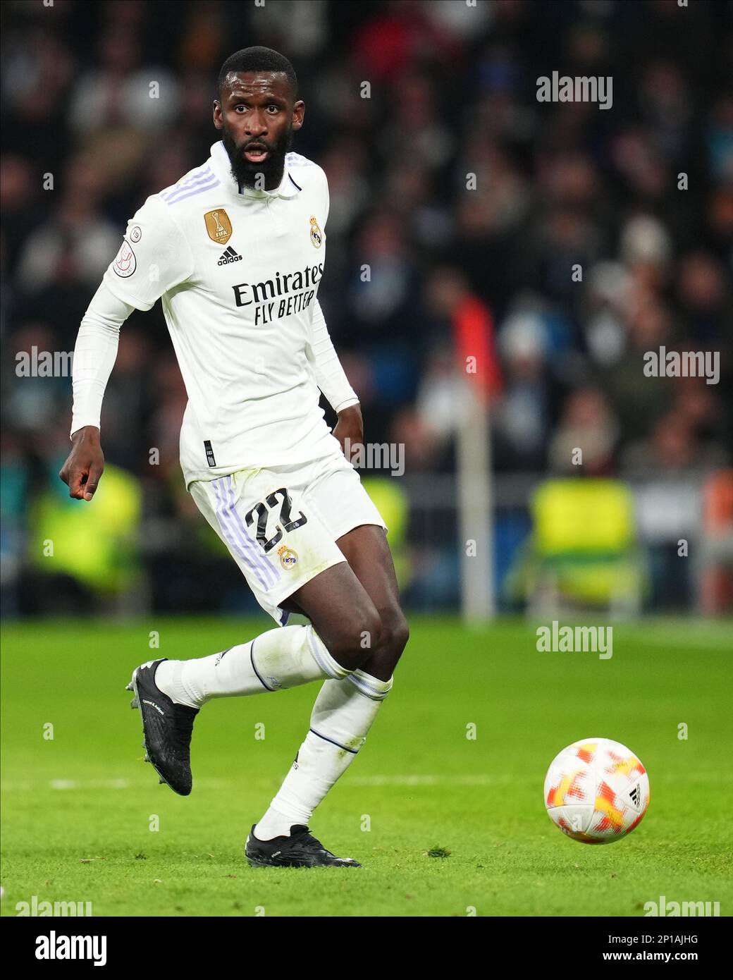 Antonio Rudiger of Real Madrid during the Copa del Rey match between ...