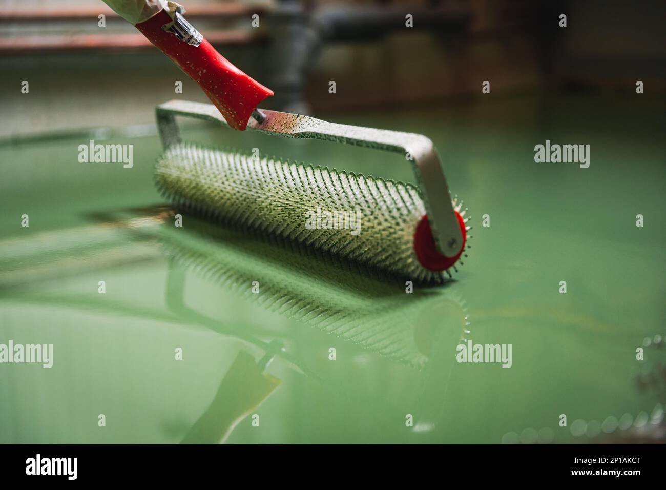 Epoxy flooring tools, preparation and application of epoxy resin green ...