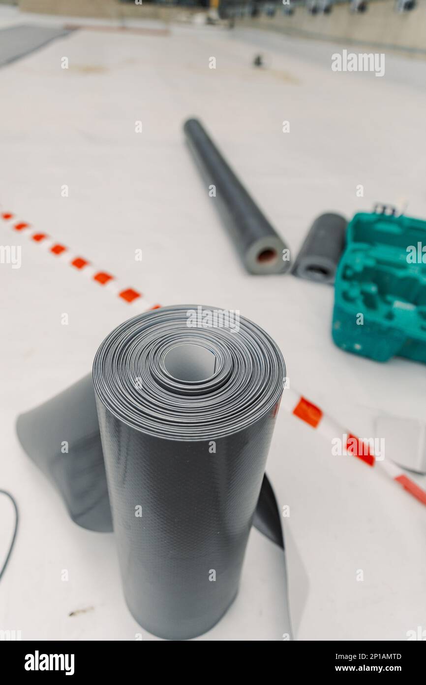 Synthetic PVC membranes for waterproof system Stock Photo - Alamy