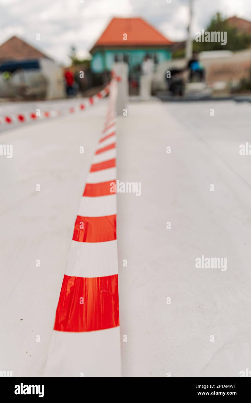 Waterproofing and insulation at construction site, waterproofing ...