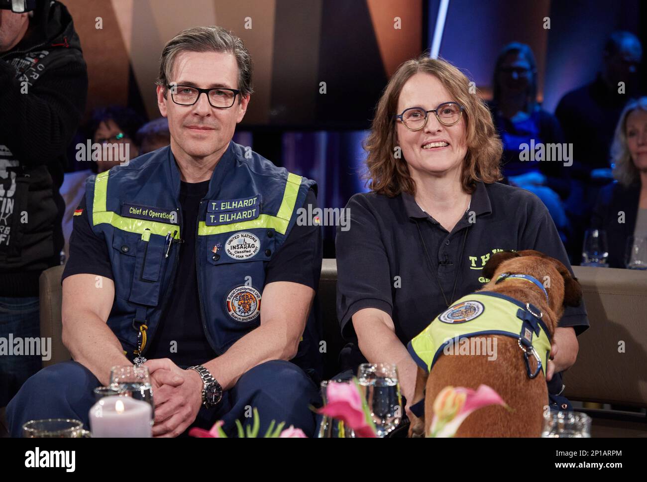 Hamburg, Germany. 03rd Mar, 2023. Timo Eilhardt and Evelin Kümper, THW ...