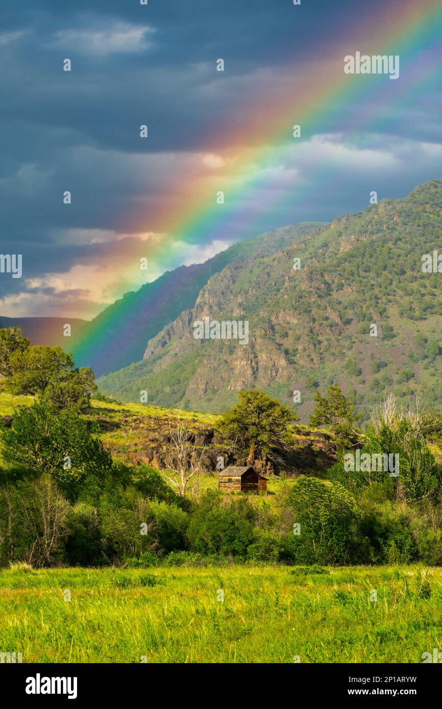 Rainbow Over Mountain Valley