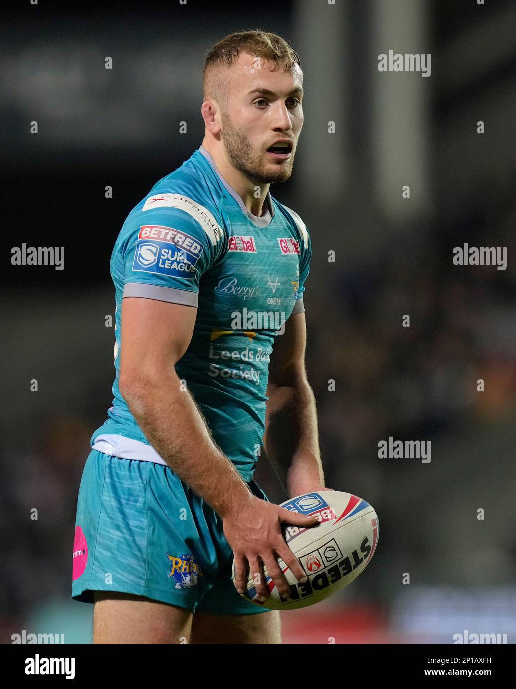 Jarrod O’Connor #14 of Leeds Rhinos during the Betfred Super League ...
