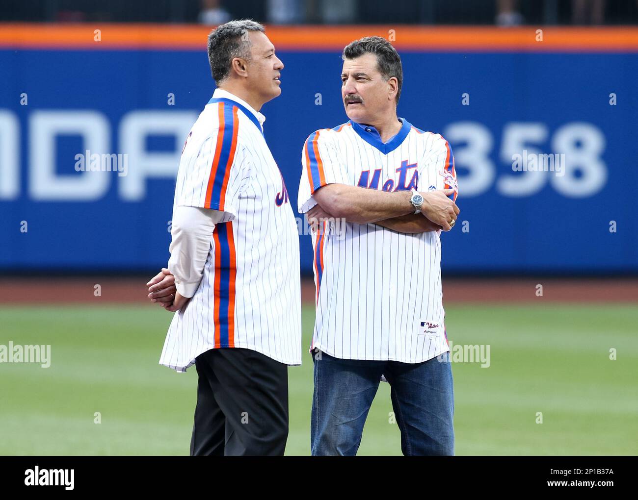 May 28, 2016: 1986 New York Mets Ron Darling (12) and Keith Hernandez ...