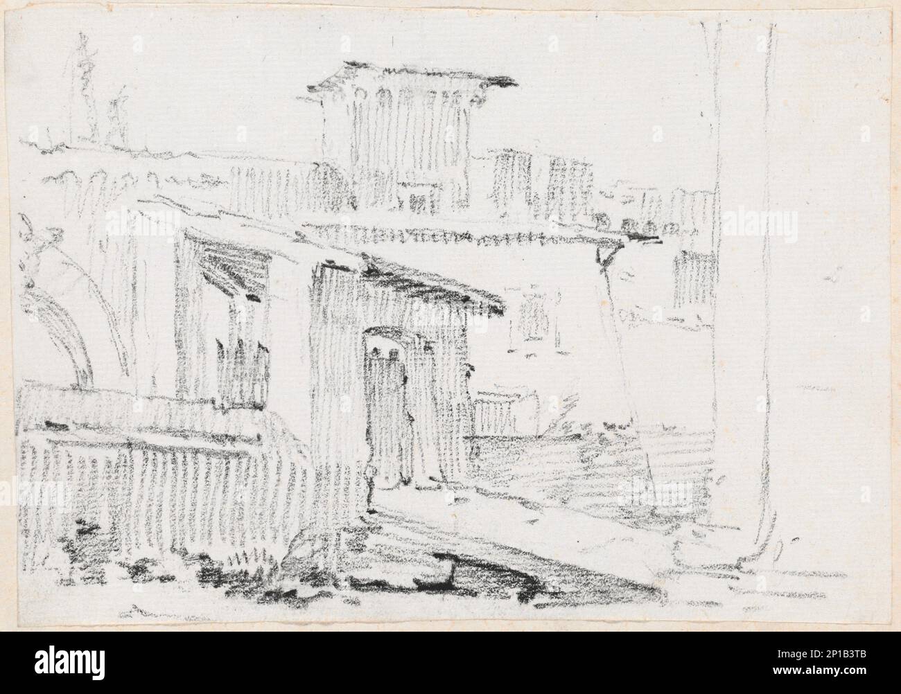 Roman Buildings with an Open Shed, 1744/1750 Stock Photo - Alamy