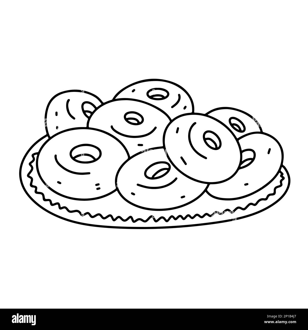 Doughnut Clipart Black And White