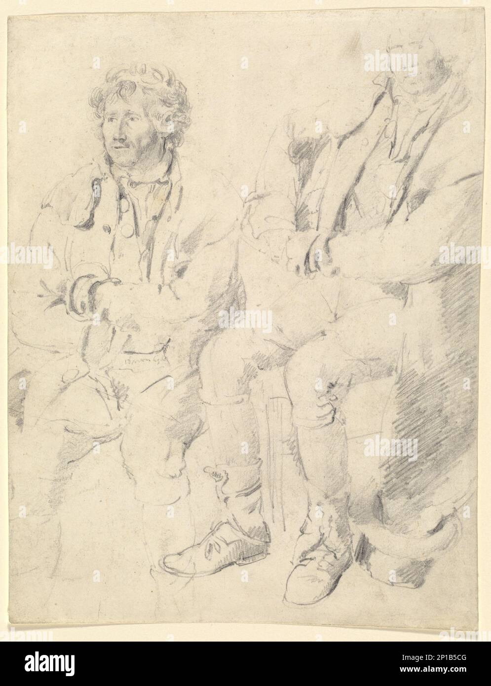 Study two seated men hi-res stock photography and images - Alamy