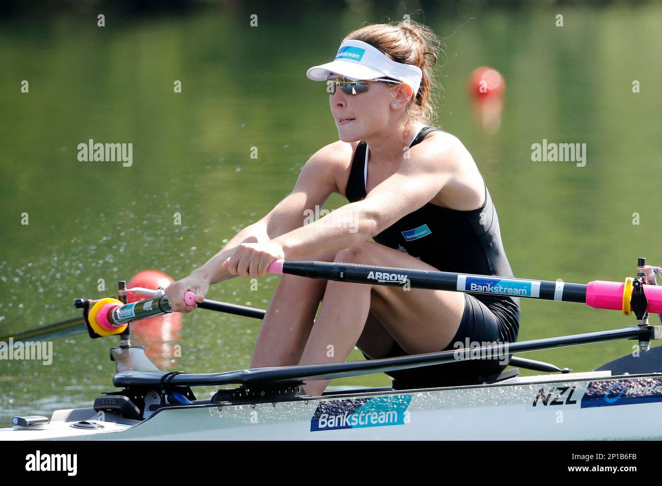 Zoe McBride of New Zealand copetes in the Lightweight Women's Single ...