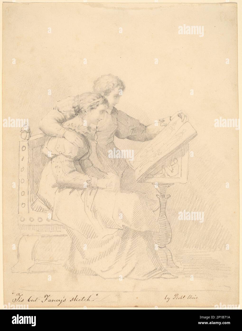 Tis but Fancy's Sketch, 1850s Stock Photo - Alamy