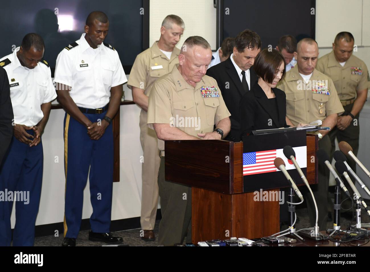 Lt. Gen. Lawrence D. Nicholson, front left, commanding general, III ...