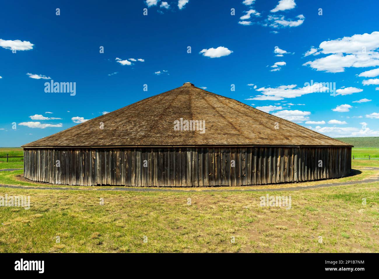 Diamond, Oregon USA - 27 JUN 2022: The Pete French Round Barn is a ...