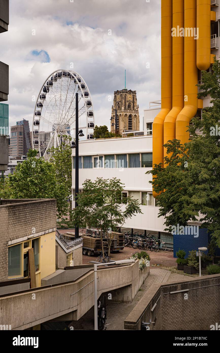 Rotterdam / The Netherlands - May 31, 2019: Modern architectural High ...