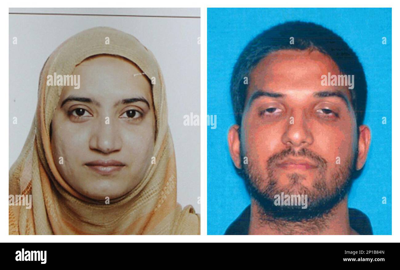 FILE - This undated combination of file photos provided by the FBI, left, and the California ...