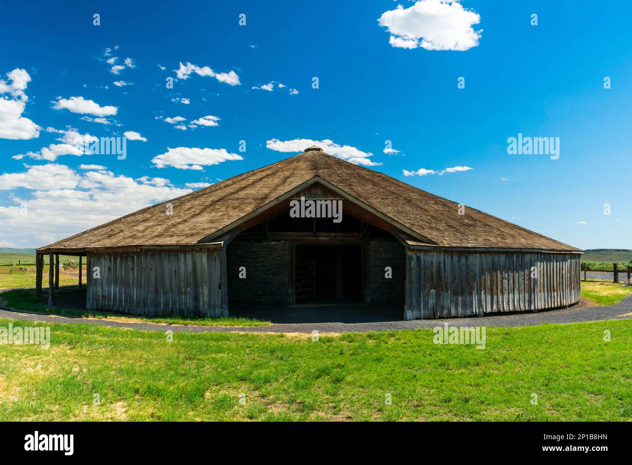 Diamond, Oregon USA - 27 JUN 2022: The Pete French Round Barn is a ...