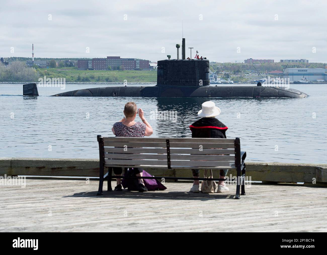 HMCS Windsor, one of Canada's four Victoria-class submarines, heads out ...