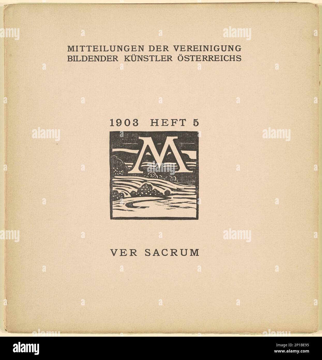 Ver Sacrum [6th year, issue 5, March 1903], 1903 Stock Photo - Alamy