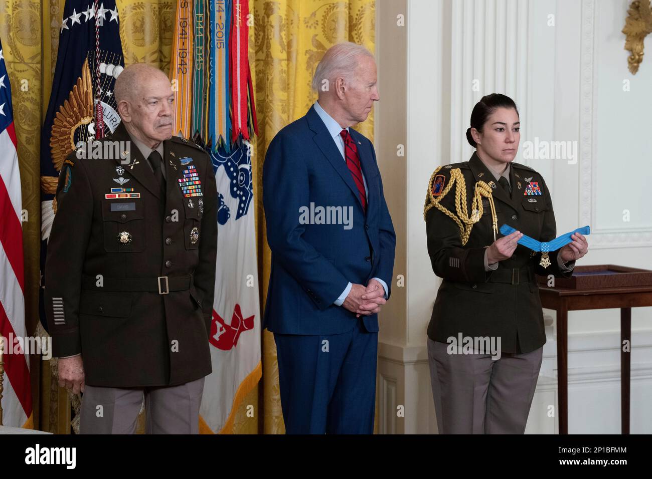 United States President Joe Biden awards the Medal of Honor to Ret. U.S ...