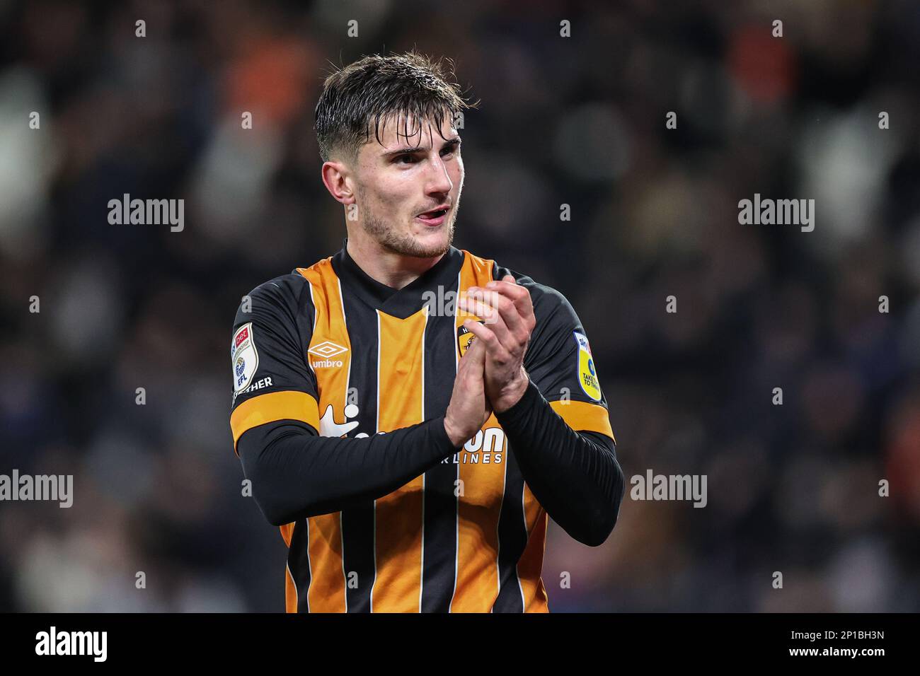 Ryan Longman #16 of Hull City applauds the home fans as he’s ...