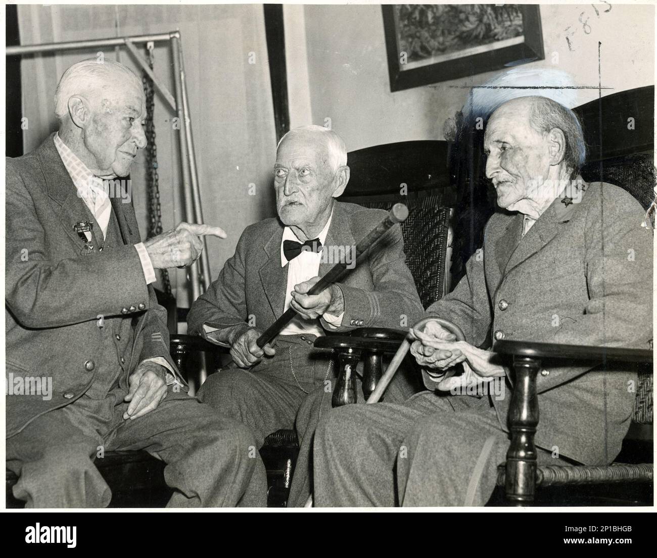 Confederate Civil War veterans at Confederate Soldiers' Home, Atlanta ...