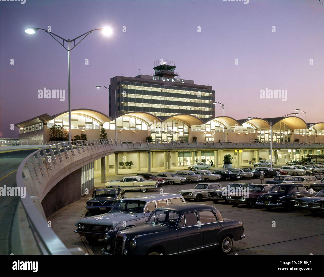 Entrance to the main terminal of the Atlanta airport, circa 1950s. (Kenneth Rogers/Atlanta ...