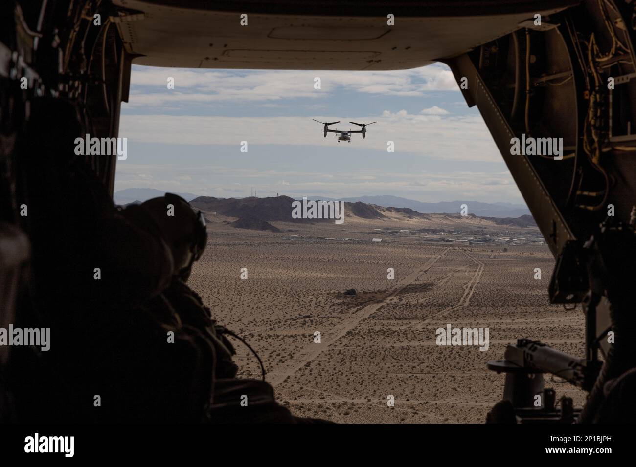 U.S. Marines with Marine Medium Tiltrotor Squadron (VMM) 261 prepare to ...