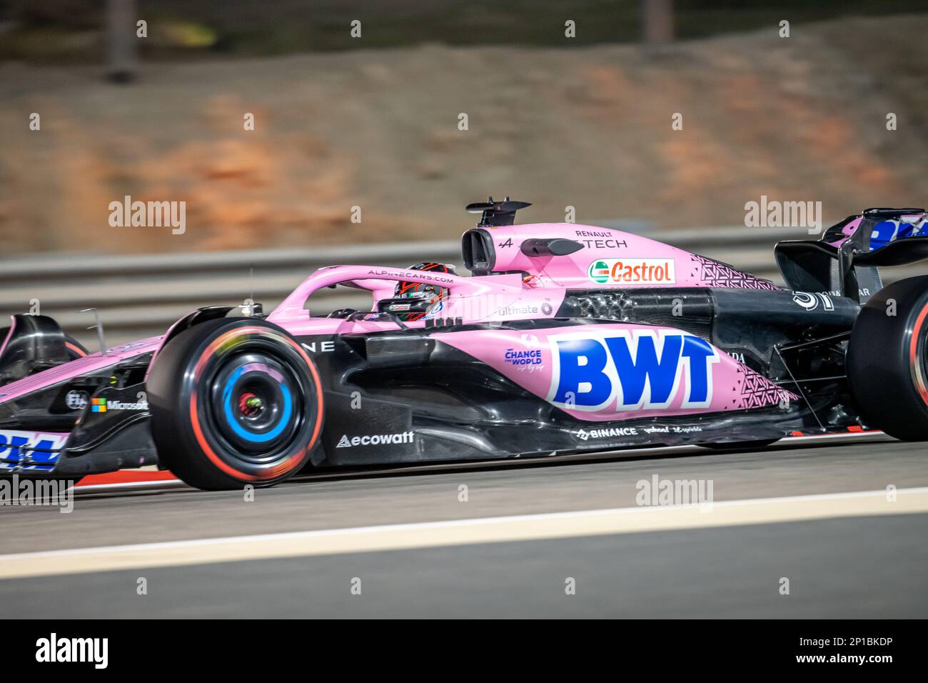 BAHRAIN INTERNATIONAL CIRCUIT, BAHRAIN - MARCH 03: Esteban Ocon, Alpine ...