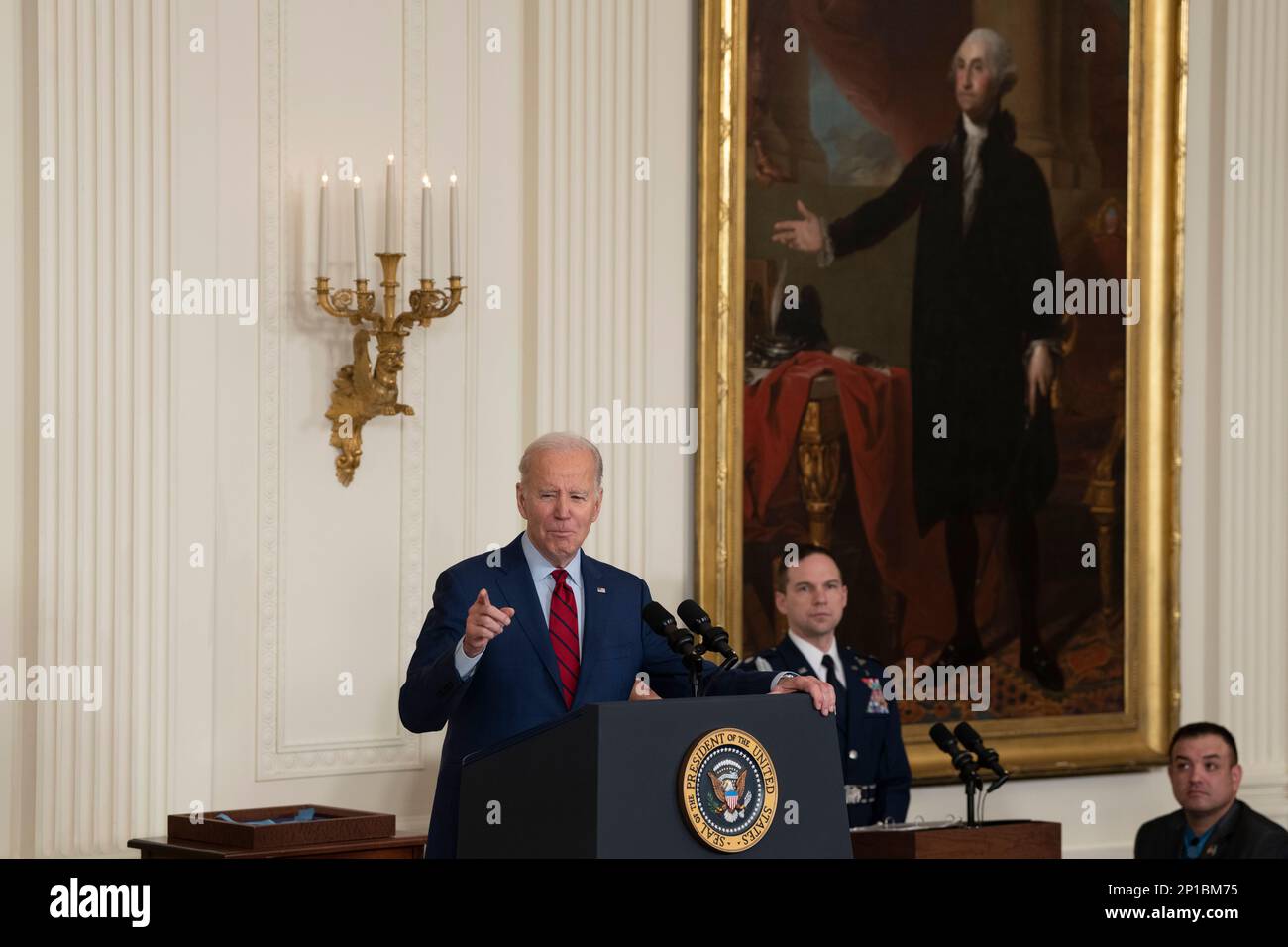 United States President Joe Biden speaks before awarding the Medal of ...
