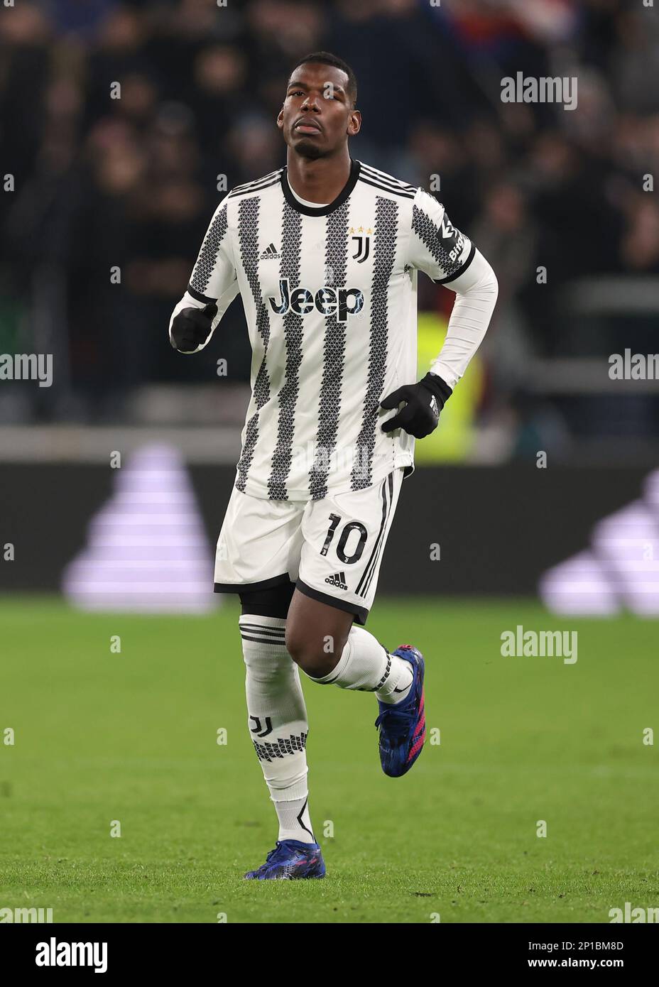 Turin, Italy, 28th February 2023. Paul Pogba of Juventus enters the ...