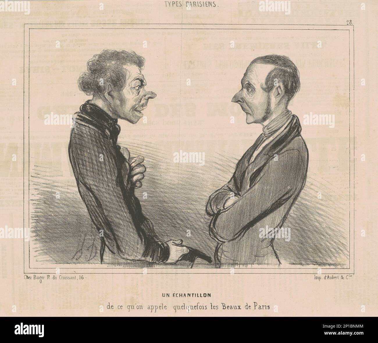 Un échantillon de ce qu'on appèle quelquefois les Beaux de Paris, 19th ...