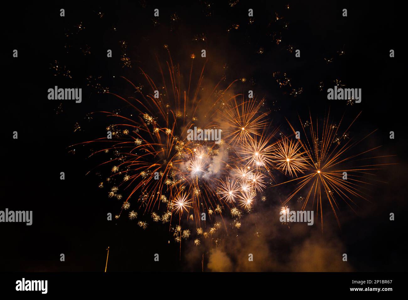 Colorful fireworks at night - great for wallpapers and backgrounds ...