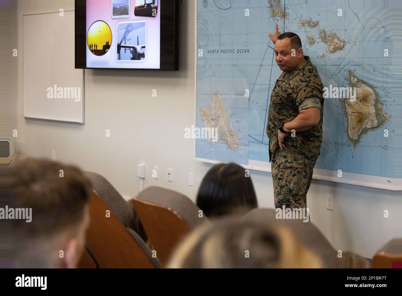 U.S. Marine Corps SgtMaj. Alejandro Garcia Jr., squadron sergeant major ...