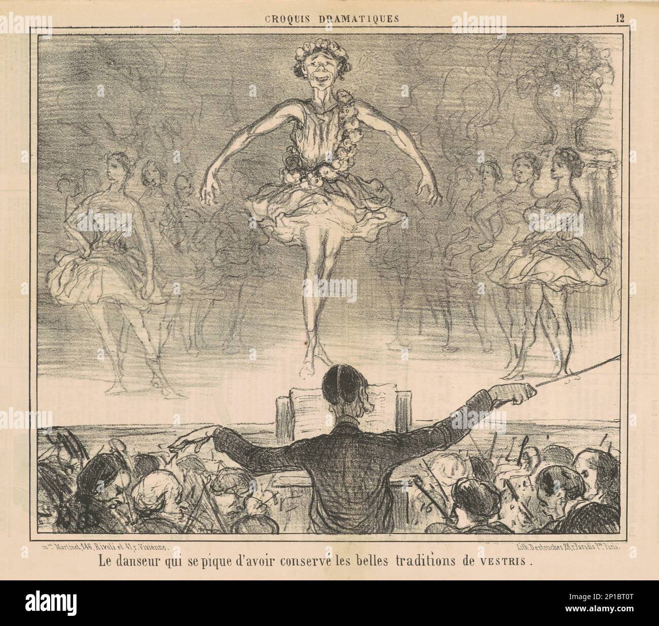 Le danseur qui se pique d'avoir conservé ..., 19th century. [Male ...