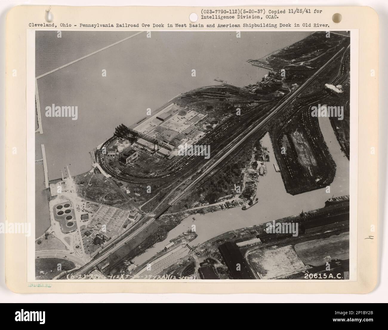 Aerial view above cleveland ohio hi-res stock photography and images ...