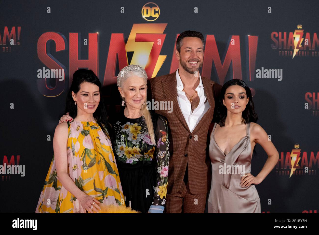 Rome, Italy, March 03, 2023 - Lucy Liu, Helen Mirren, Zachary Levi and Rachel Zegler attends at ...